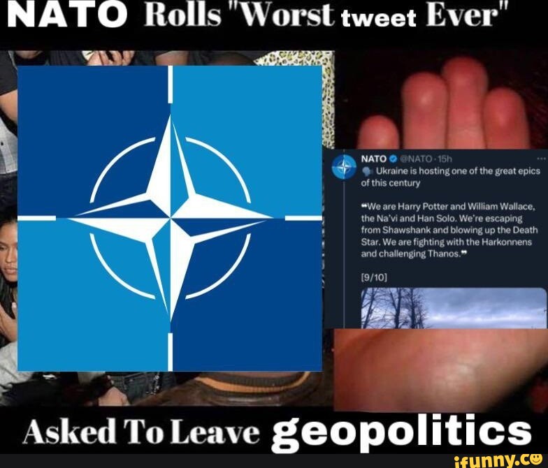 NATO Rolls Worst tweet Ever NATO @ Ukraine is 'one of the great epics ...