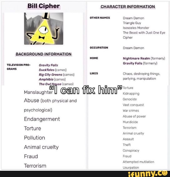 CHARACTER INFORMATION OTHER NAMES, ream Demon Tangle Guy Isosceles ...