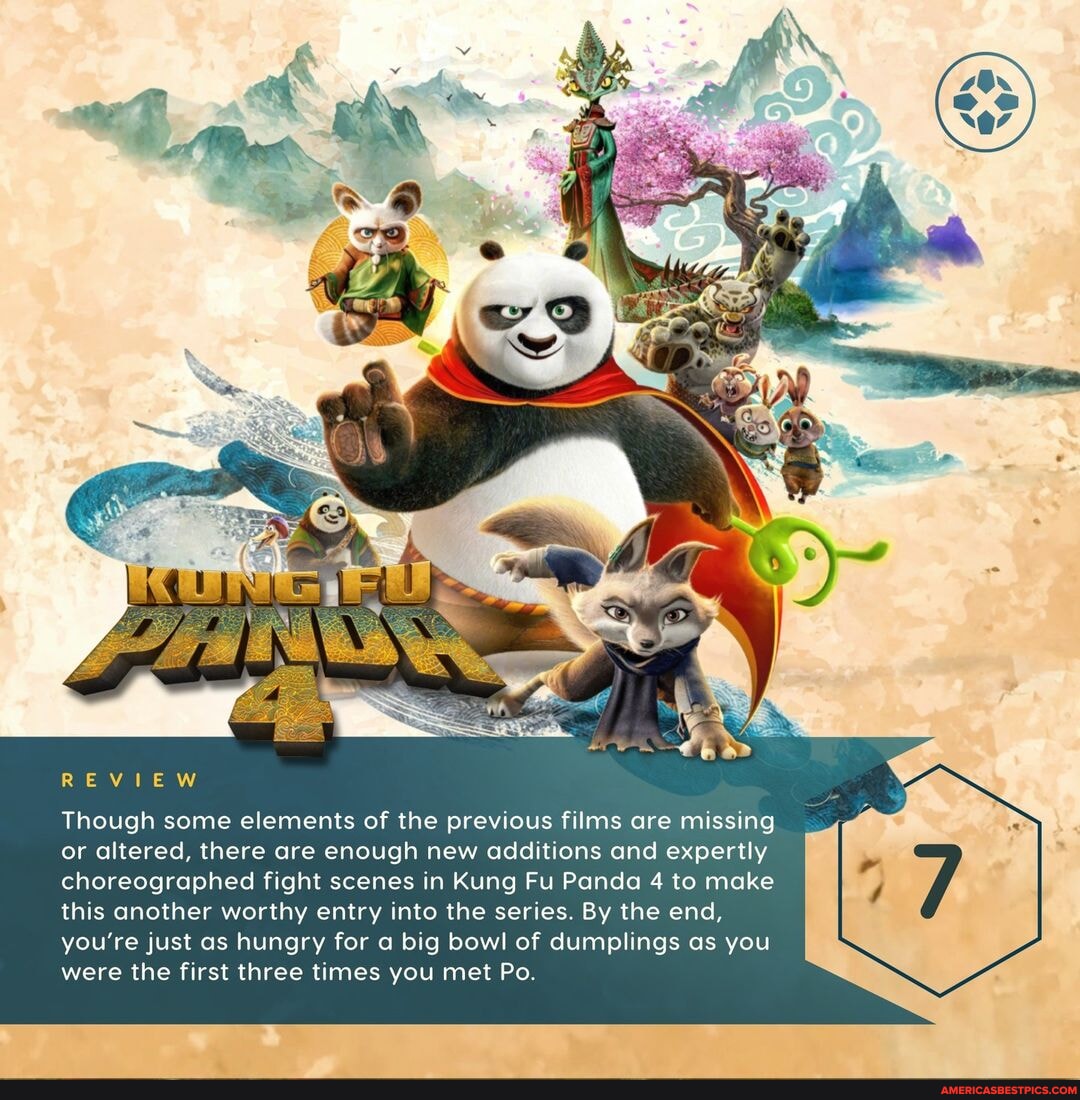 Kung Fu Panda 4 keeps the stylized animation and exciting fight scenes ...