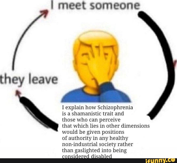 I meet someone they leave explain how Schizophrenia is a shamanistic ...