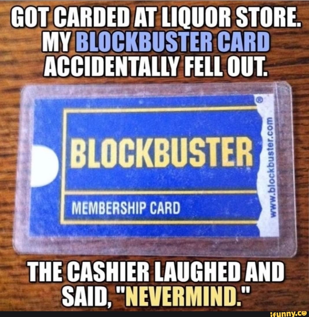 Blockbuster Card Memes