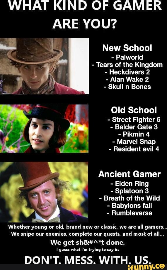 WHAT KIND OF GAMER ARE YOU? New School Palworld - Tears of the Kingdom ...