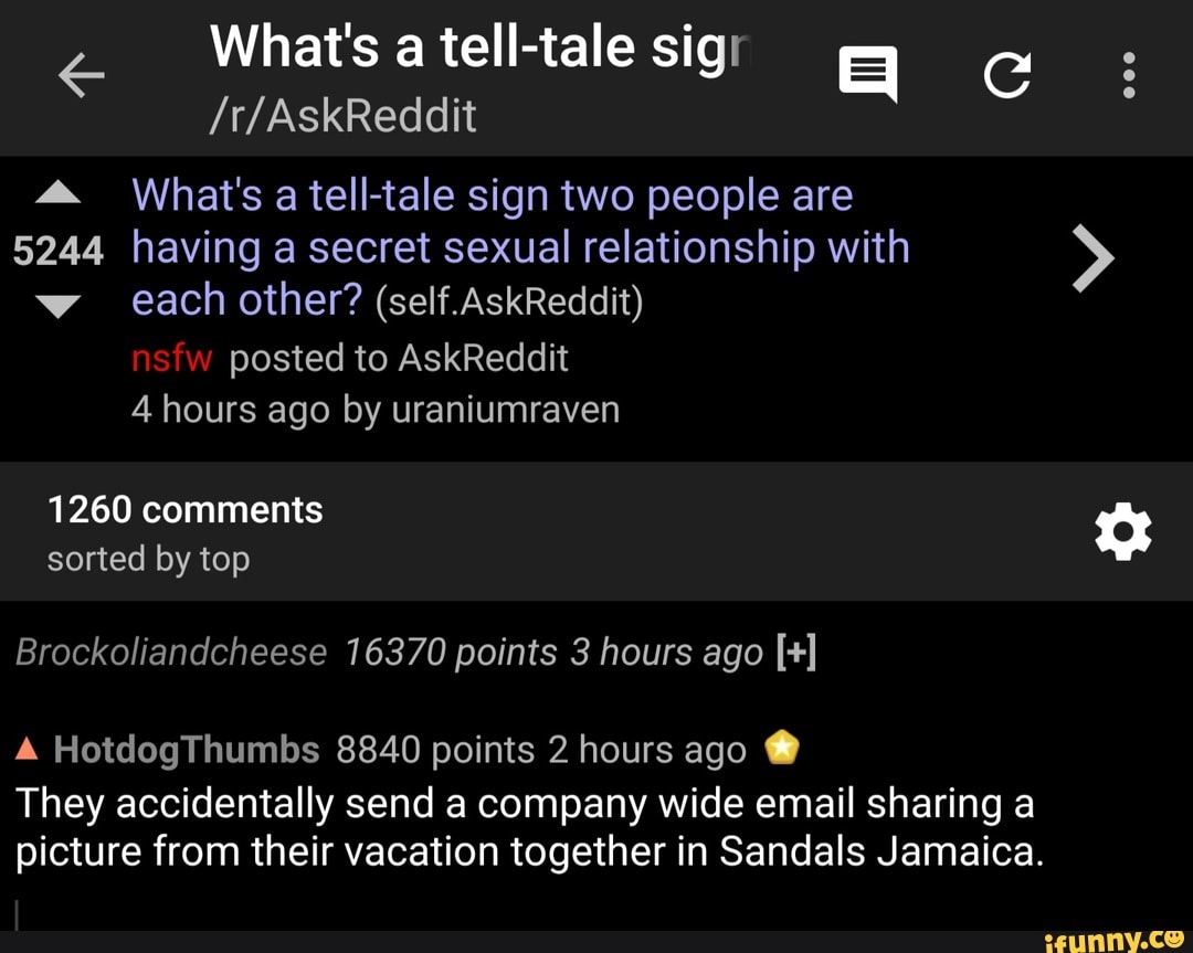 Whats A Tell Tale Sigr Whats A Tell Tale Sign Two People Are 5244