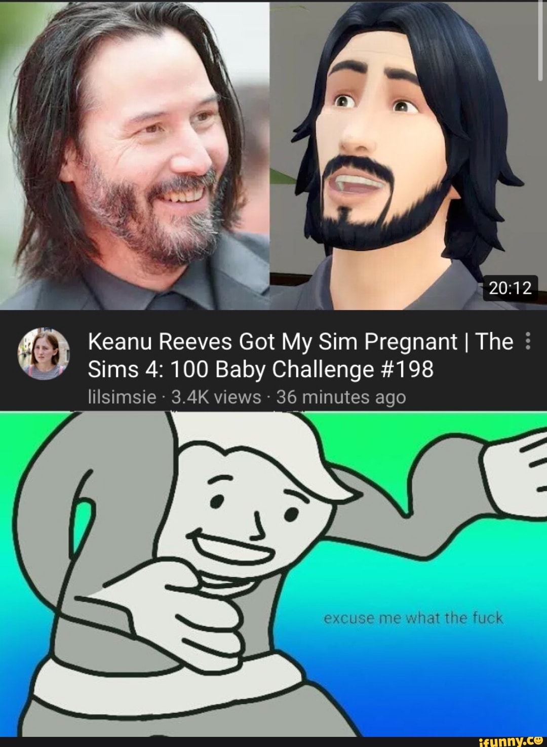 Keanu Reeves Got My Sim Pregnant I The 3 Sims 4: 100 Baby Challenge ...