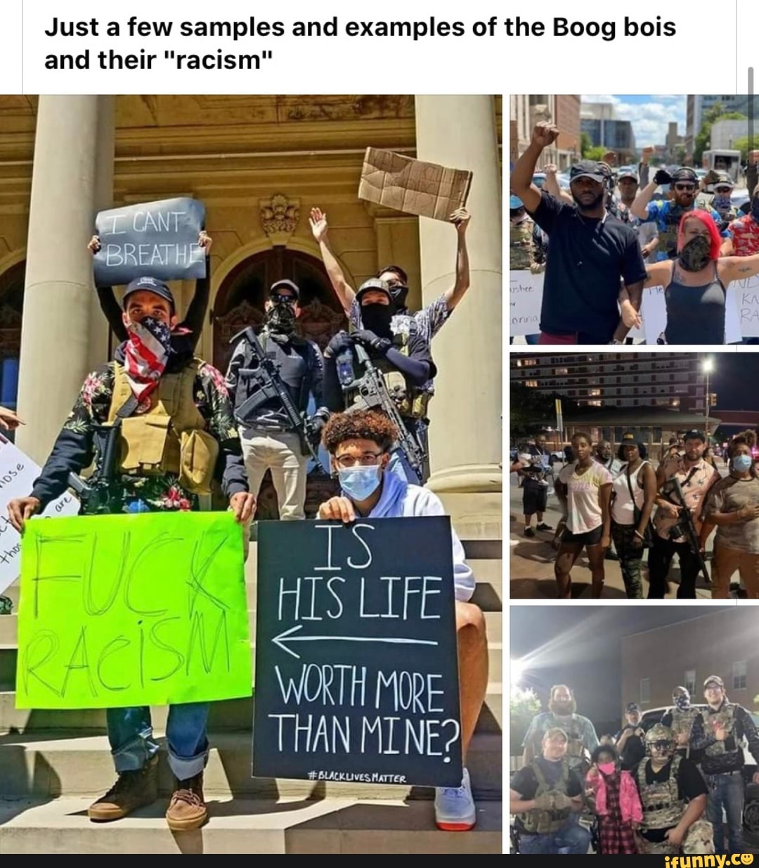 Just a few samples and examples of the Boog bois and their "racism ...