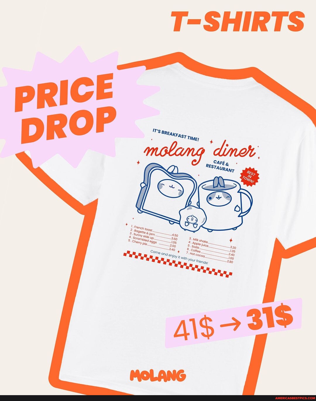 Permanent price drop on most of Molang official merch The payment with ...