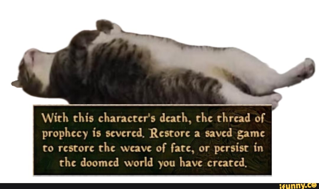 Death, the thread of Wich chis character's prophecy is severed, Restore ...