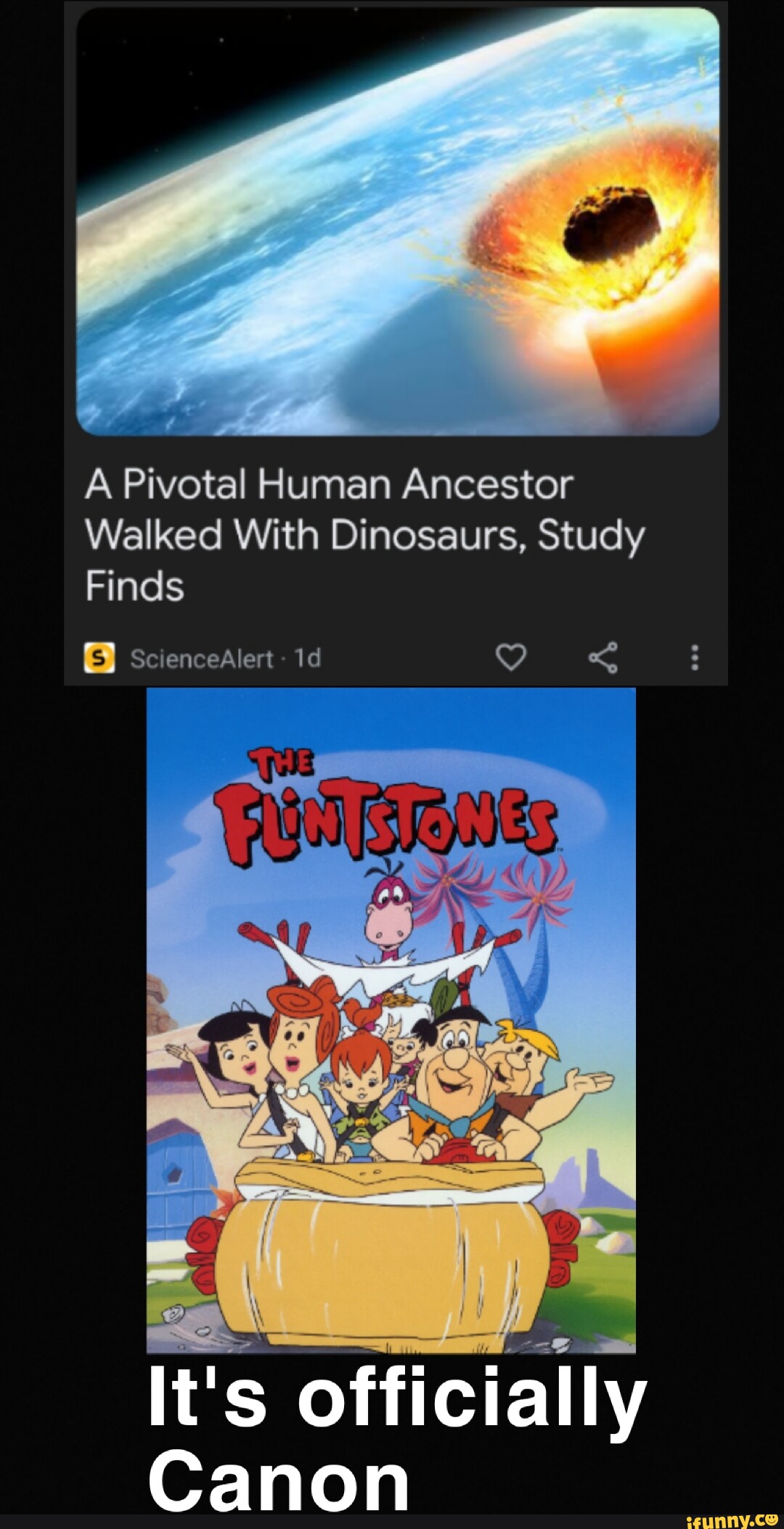 A Pivotal Human Ancestor Walked With Dinosaurs, Study Finds Sc enceAlert I It's officially Canon ...