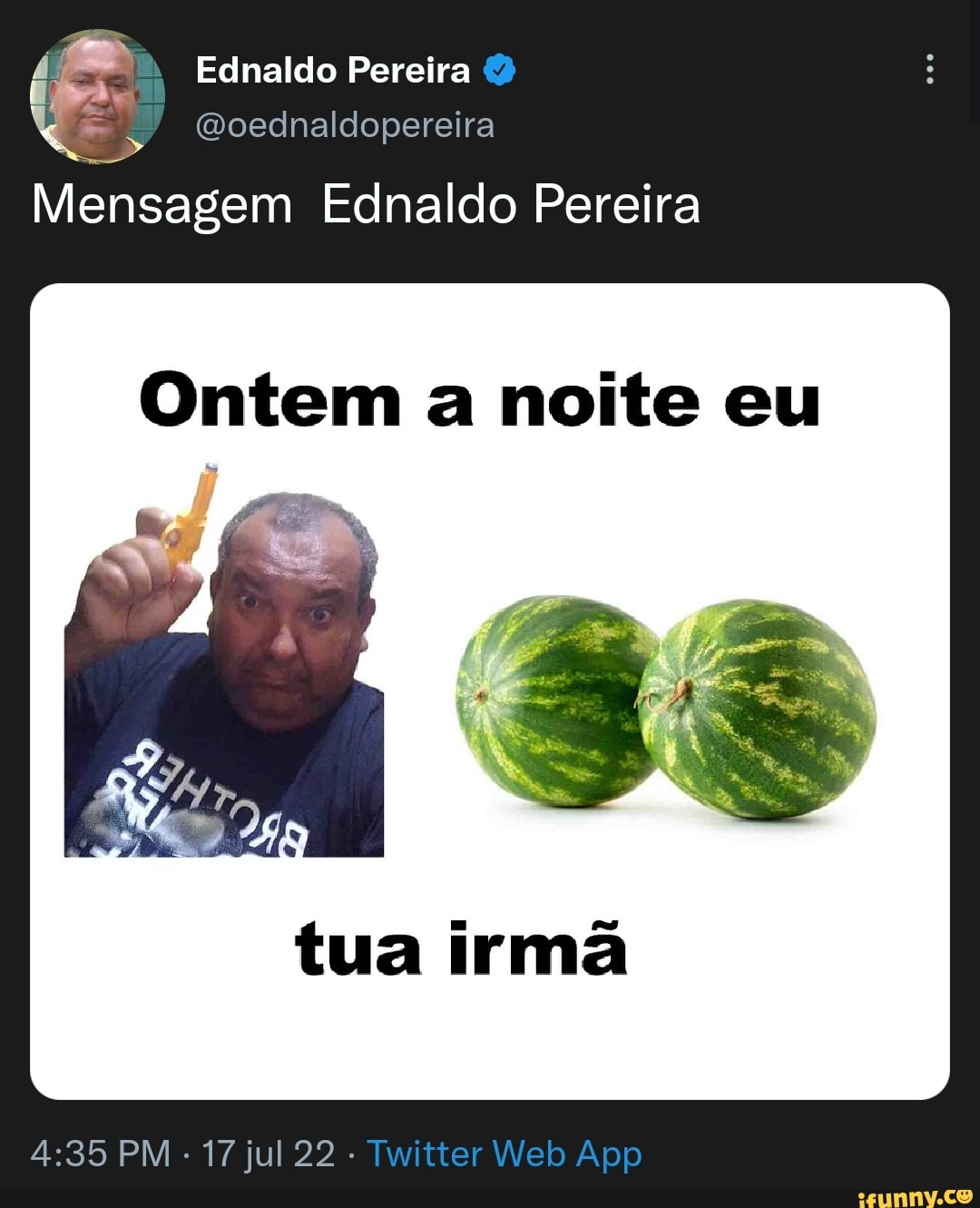 Ednaldo Pereira (Doednaldopereira Mensagem Ednaldo Pereira Ontem a ...