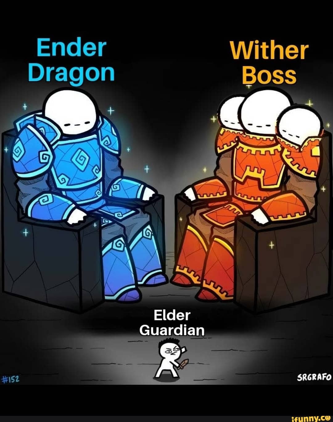 Ender Wither Dragon BOSS Elder Guardian 5RGRAFO - iFunny