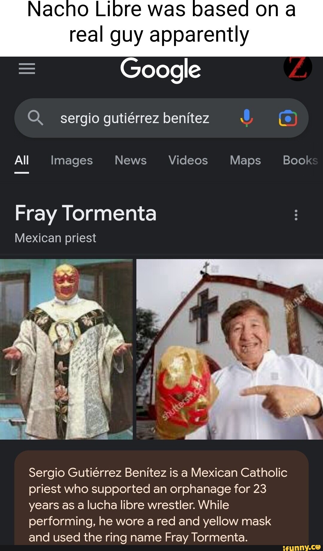 Nacho Lilore was based on a real guy apparently = Google sergio ...