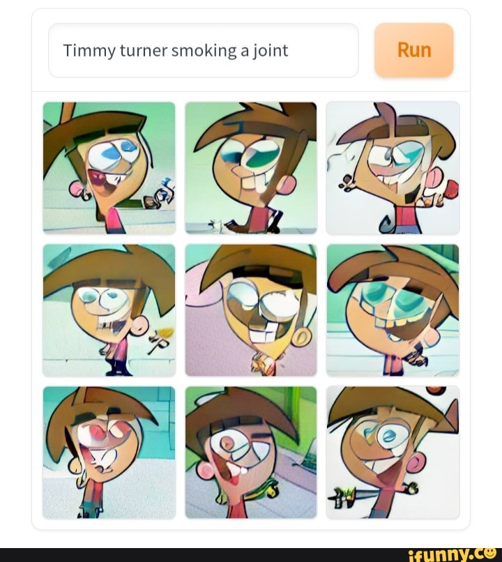 Timmy turner smoking a joint Run - iFunny