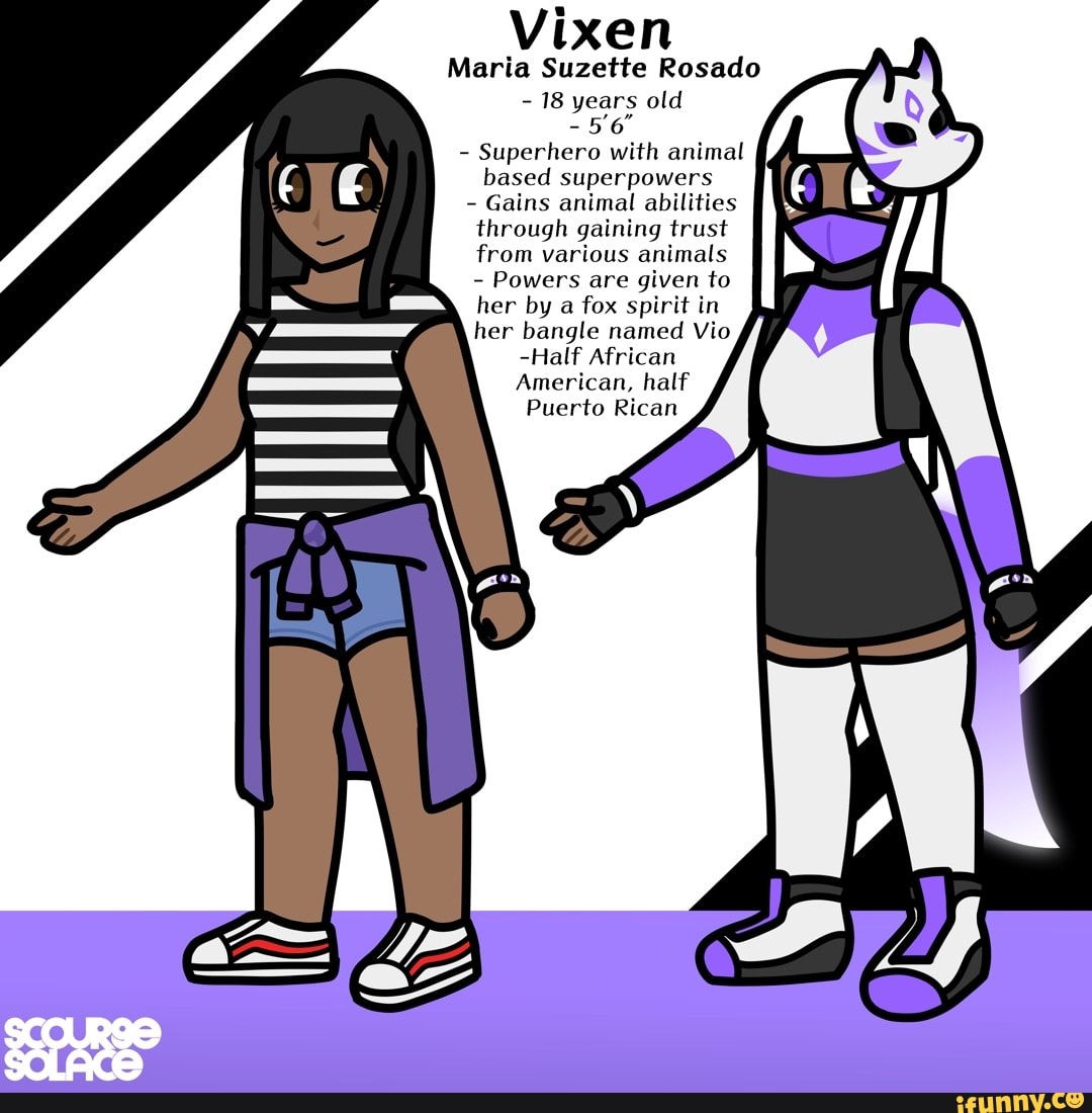 Vixen Maria Suzette Rosado - 18 years old 56 - Superhero with animal ...