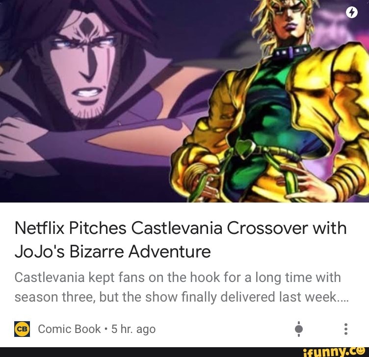 Netflix Pitches Castlevania Crossover with JoJo's Bizarre Adventure ...
