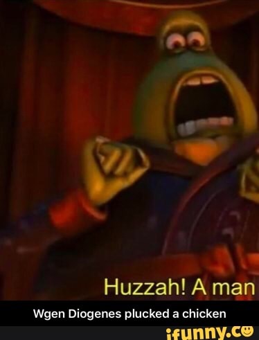 Wgen Diogenes plucked a chicken - iFunny