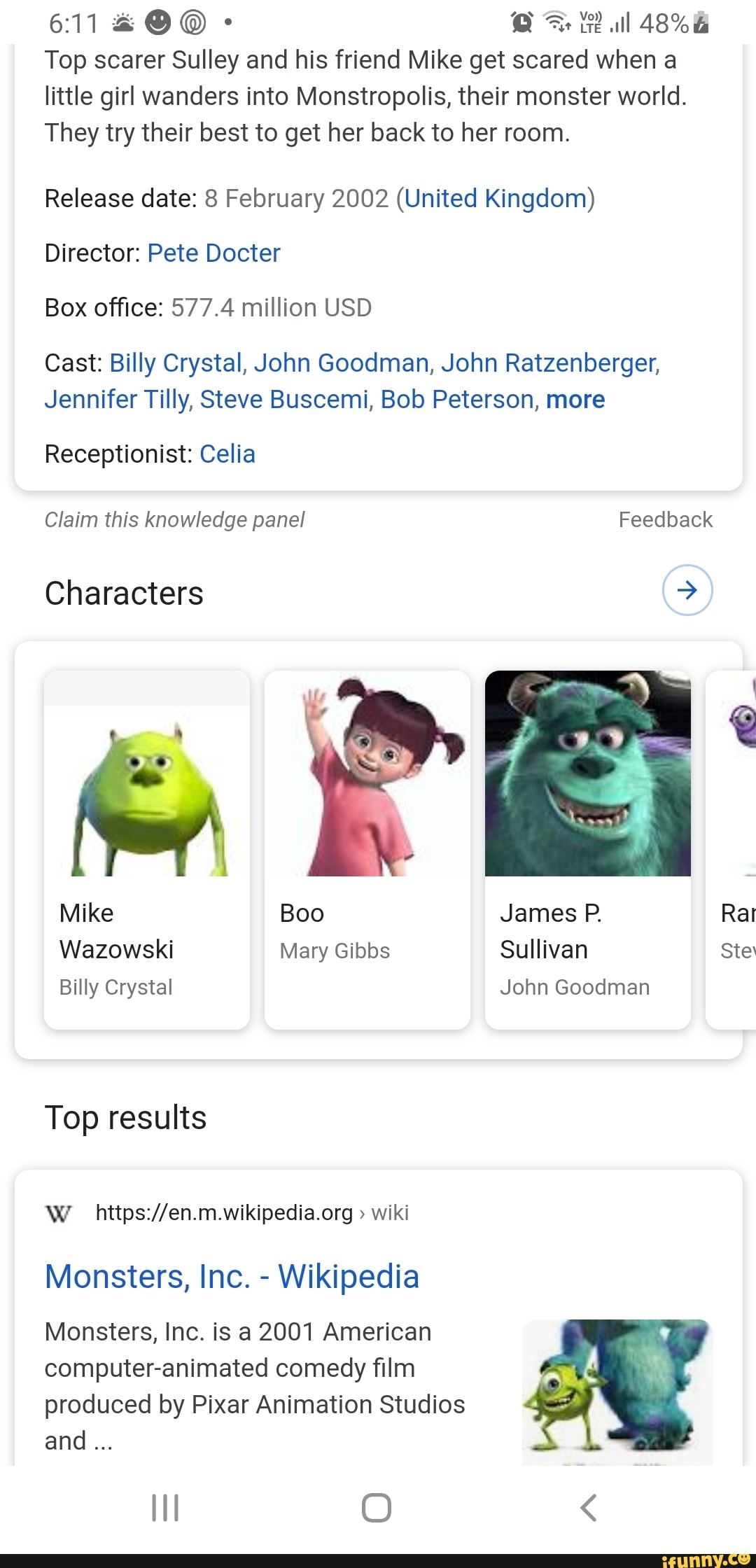 Monstropolis memes. Best Collection of funny Monstropolis pictures on ...