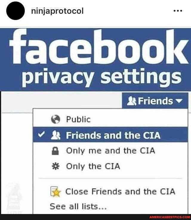 Ninjaprotocol facebook privacy settings Friends v Public & Friends and ...