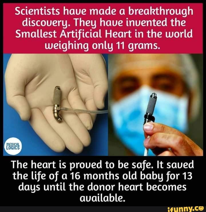 Smallest Artificial Heart in the world! - Scientists have made a ...