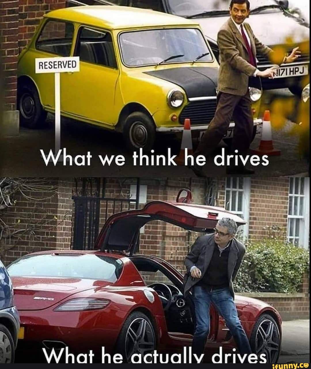 Rowan Atkinson F1 Gif