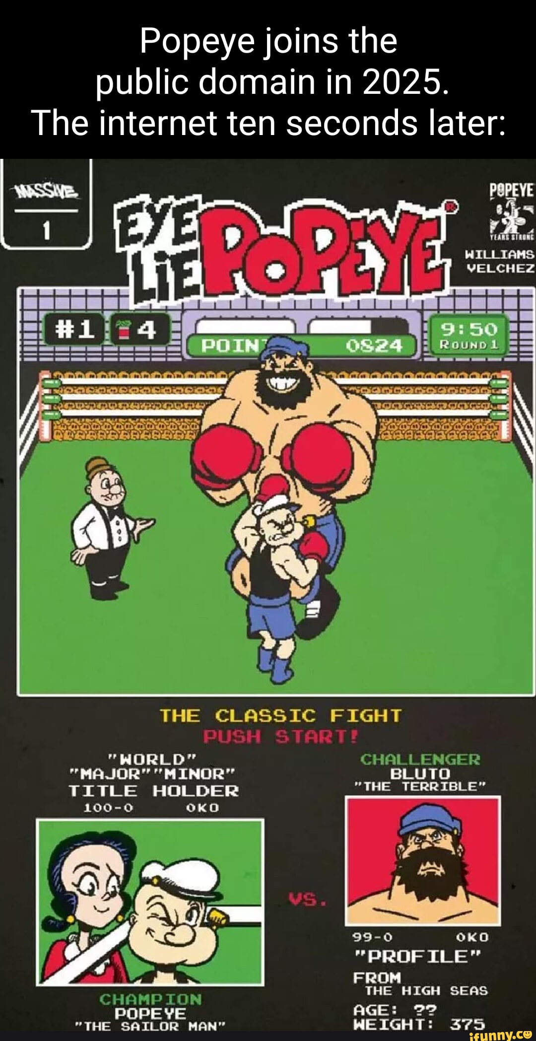 Popeye joins the public domain in 2025. The internet ten seconds later ...