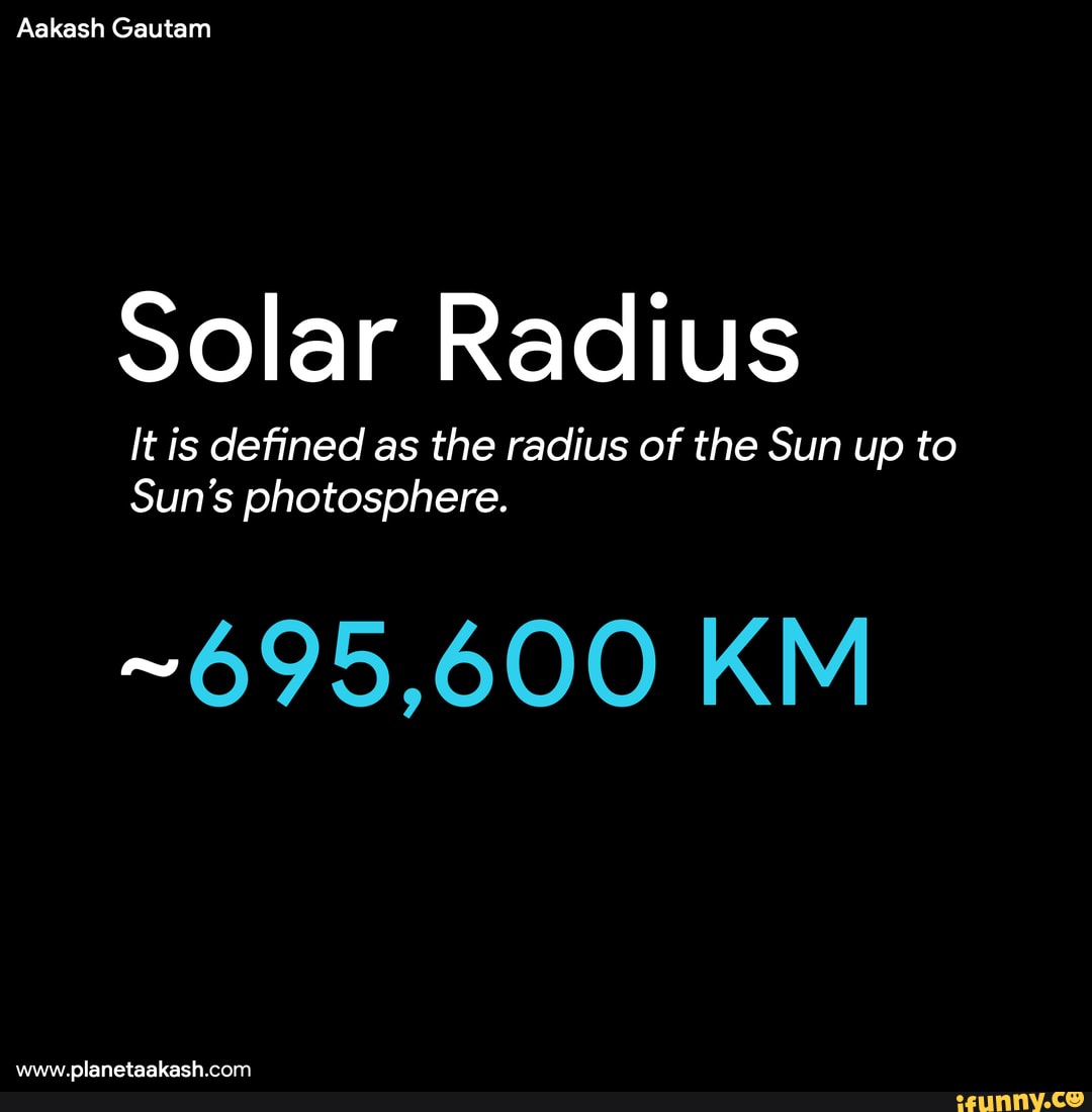 Order of Magnitude - Cosmic Distances - Aakash Gautam Solar Radius It ...