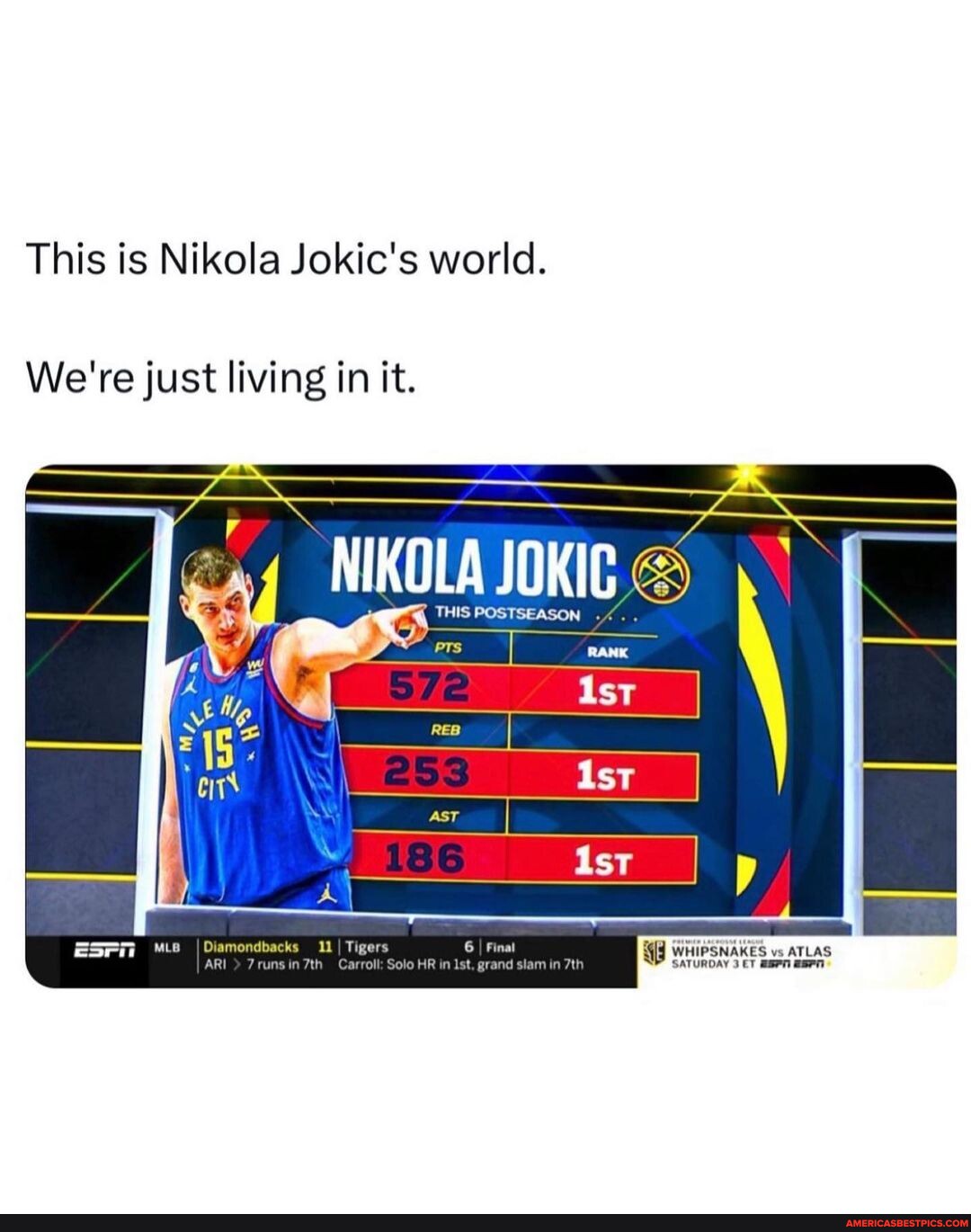 We are really witnessing some historic ball from Jokic this post season ...