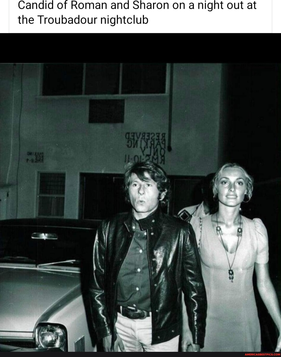 Candid of Roman and Sharon on a night out at the Troubadour nightclub ...