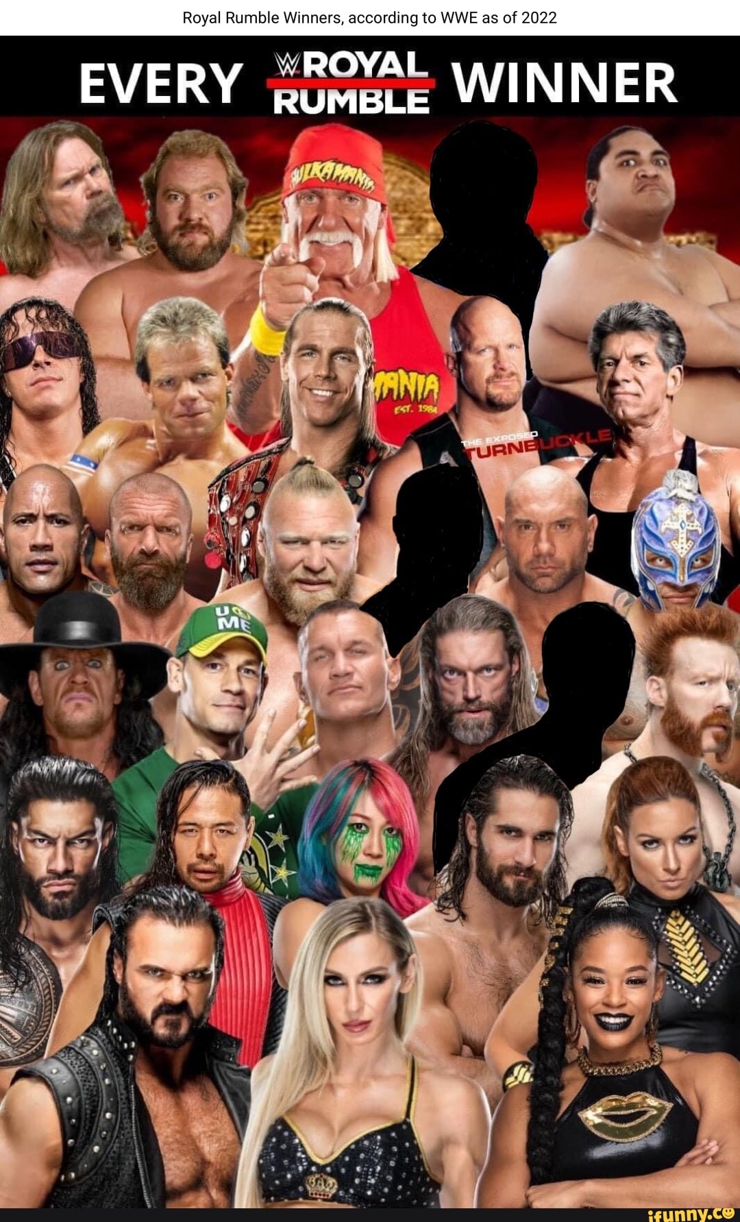 Royal Rumble Winners, according to WWE as of 2022 EVERY WROYAL WINNER ...