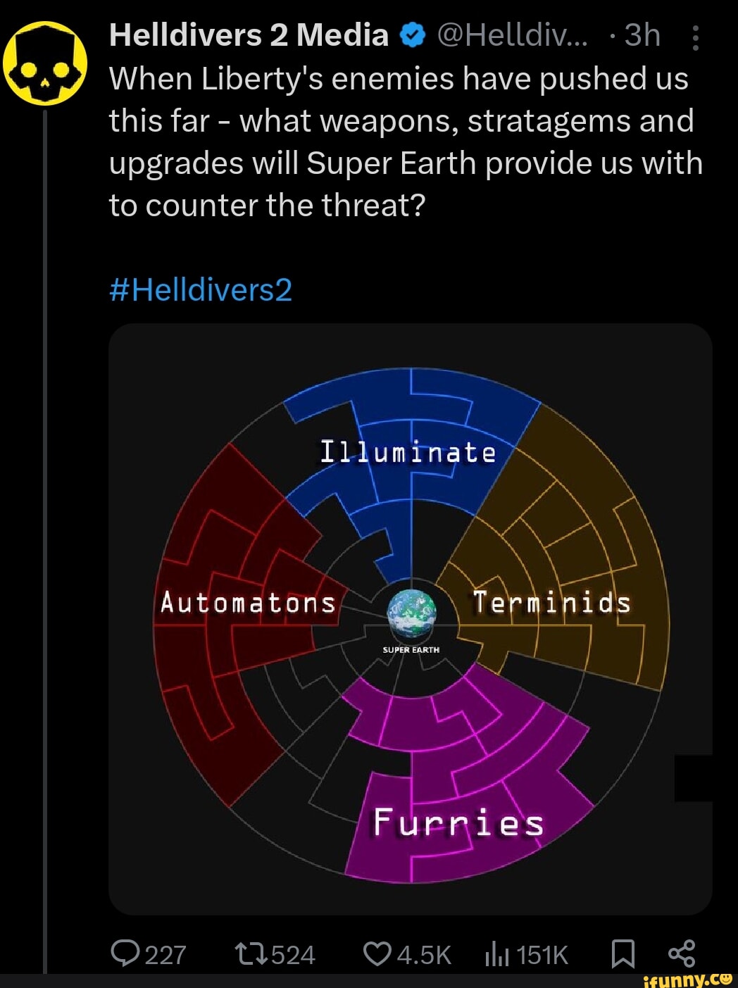 Helldivers 2 Media @ @Helldiv... When Liberty's enemies have pushed us ...