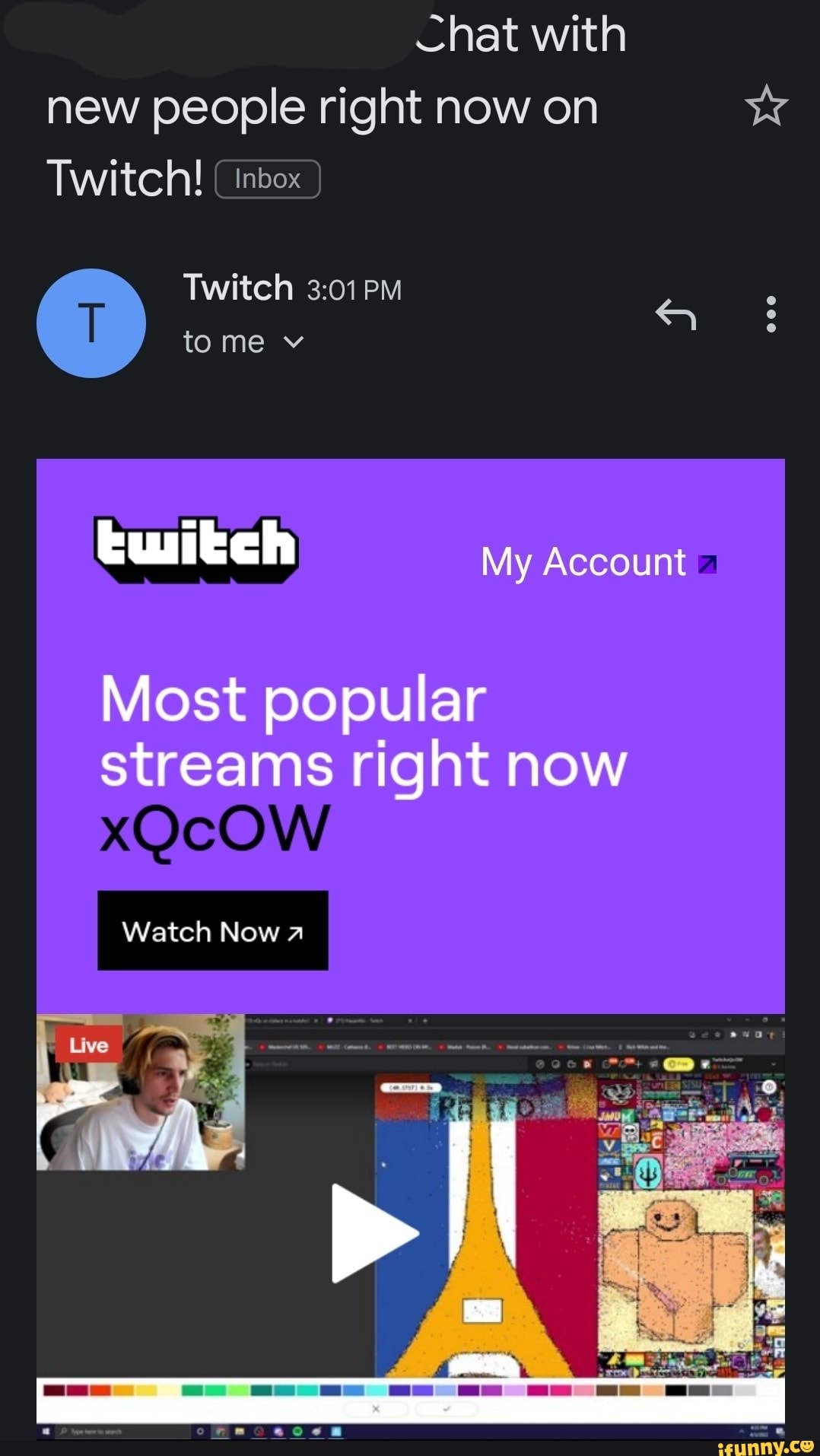 Nat with new people right now on ww Twitch! (inbox Twitch tome v Ewitch ...