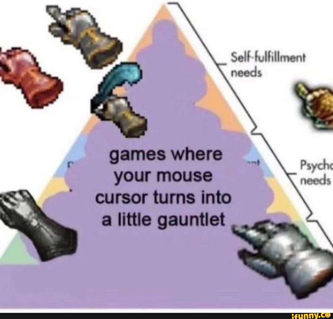 Games where your mouse cursor turns into a little gauntlet Pay - iFunny