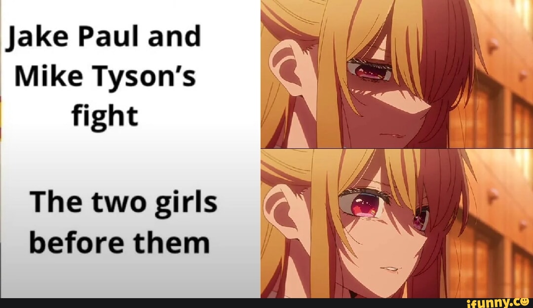 Jake Paul and Mike Tyson's fight The two girls before them - iFunny