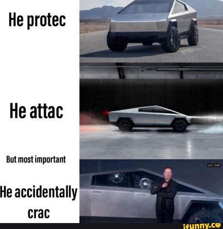 He protec He attac But most important e accidentally - iFunny