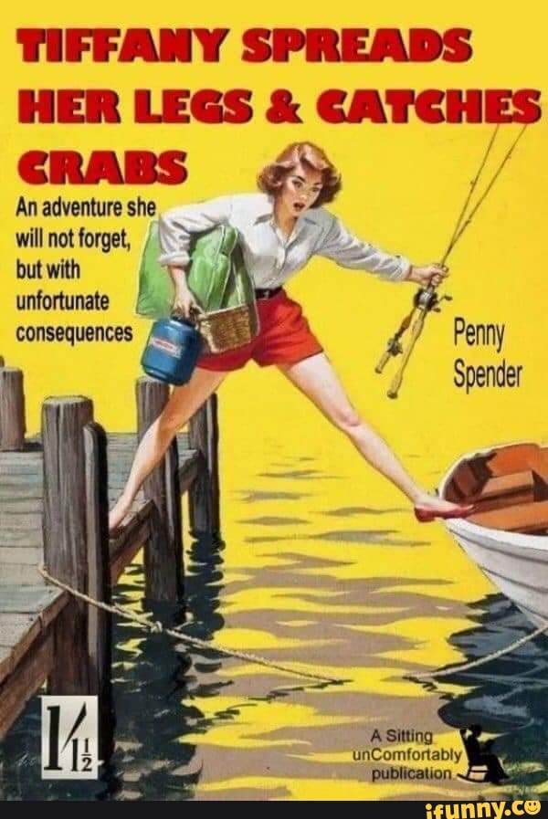 TIFFANY SPREADS HER LEGS & CATCHES CRABS An adventure she will not ...