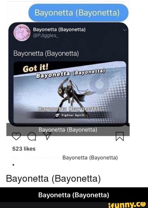 Bayonettabayonetta memes. Best Collection of funny Bayonettabayonetta ...