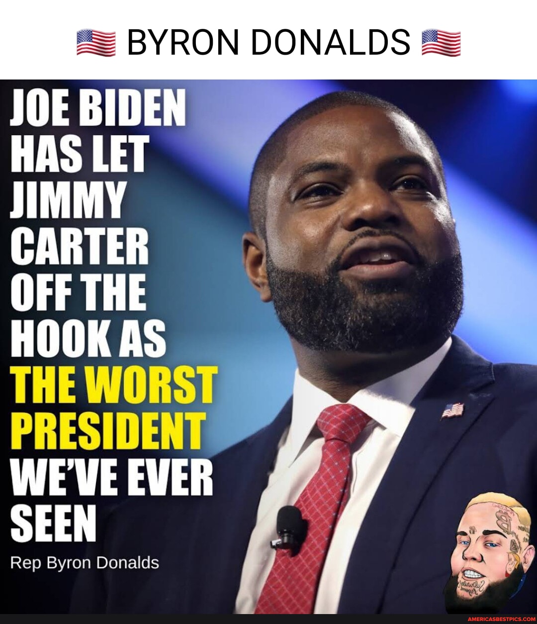 BYRON DONALDS JOE BIDEN HAS LET JIMMY CARTER OFF THE HOOK AS THE WORST ...
