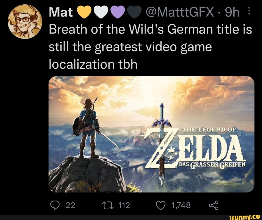 Mat @MatttGFx - Sh Breath of the Wild's German title is still the ...