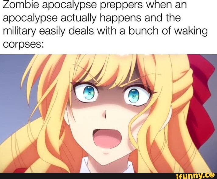 Zombie apocalypse preppers wnen an apocalypse actually happens and the ...