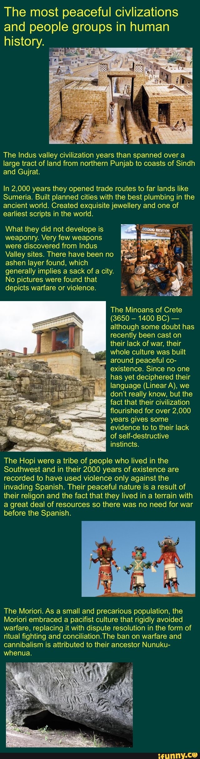 The most peaceful civlizations and people groups in human The Indus ...