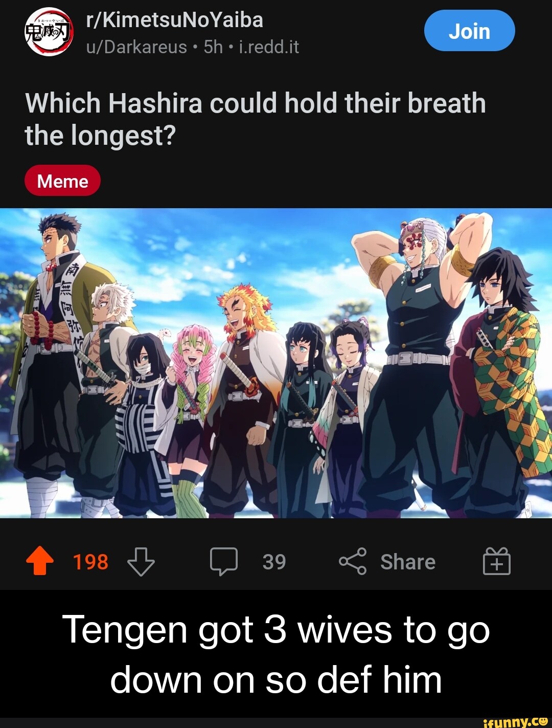 Join i.redd.it Which Hashira could hold their breath the longest? Meme ...