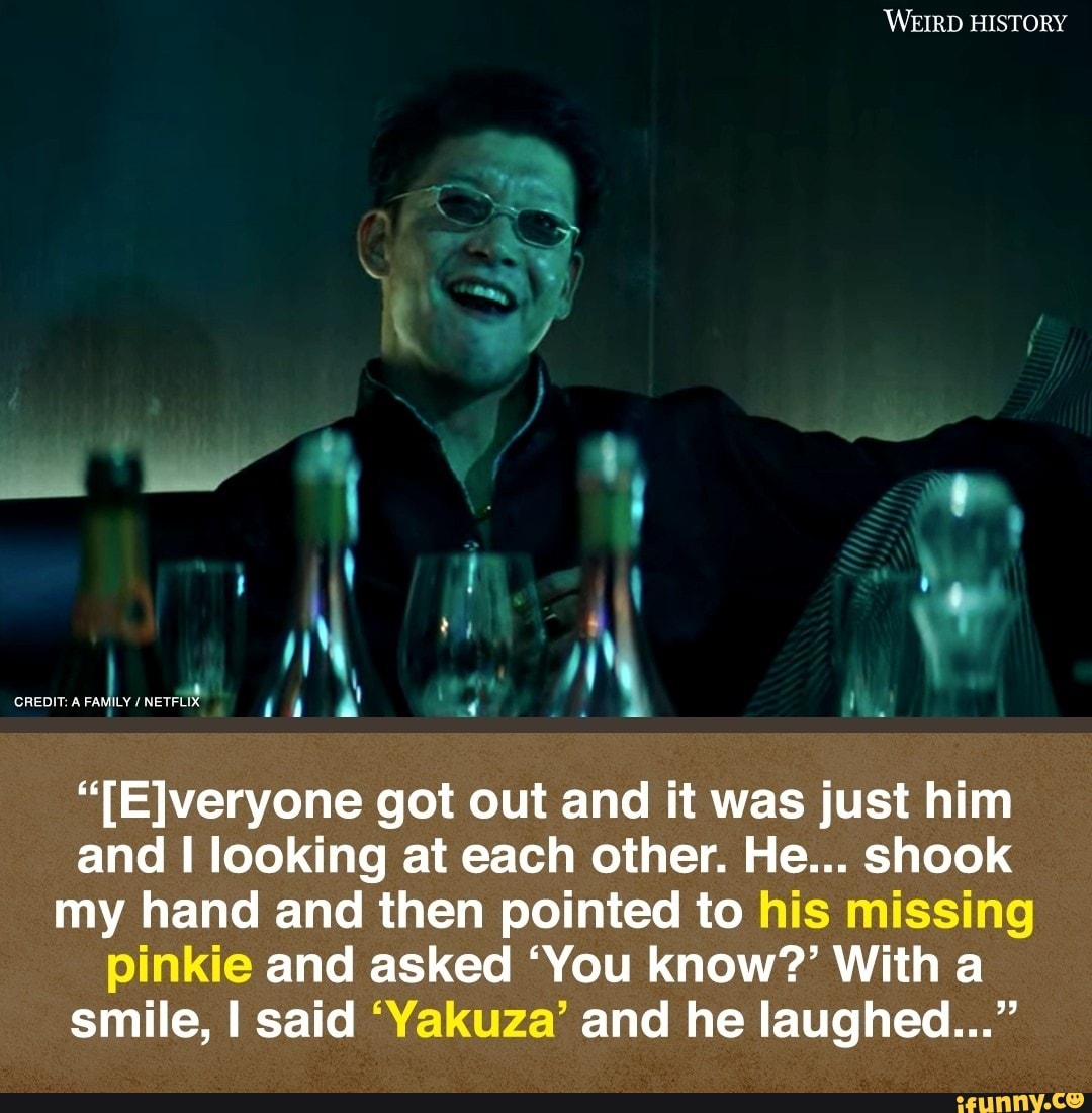 WEIRD HISTORY got out and it was just him and looking at each other. He ...