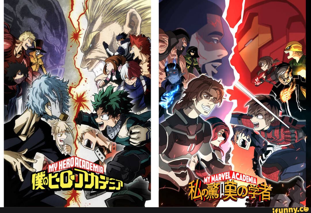 My Hero Academia/Marvel Crossover Announced! - iFunny