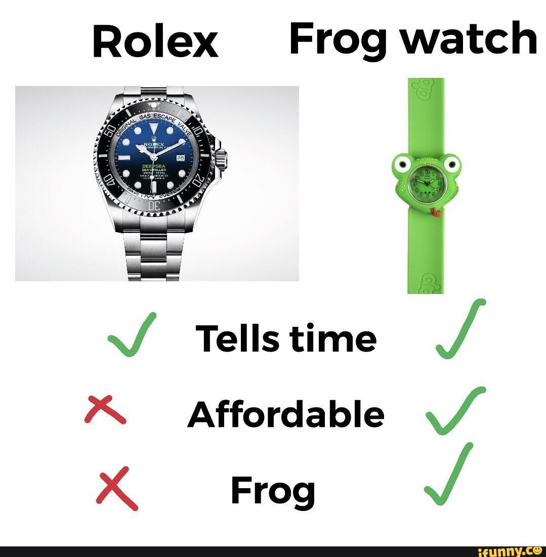 Facts - Rolex Frog watch Affordable S SS Tells time JS Xx Frog J - iFunny