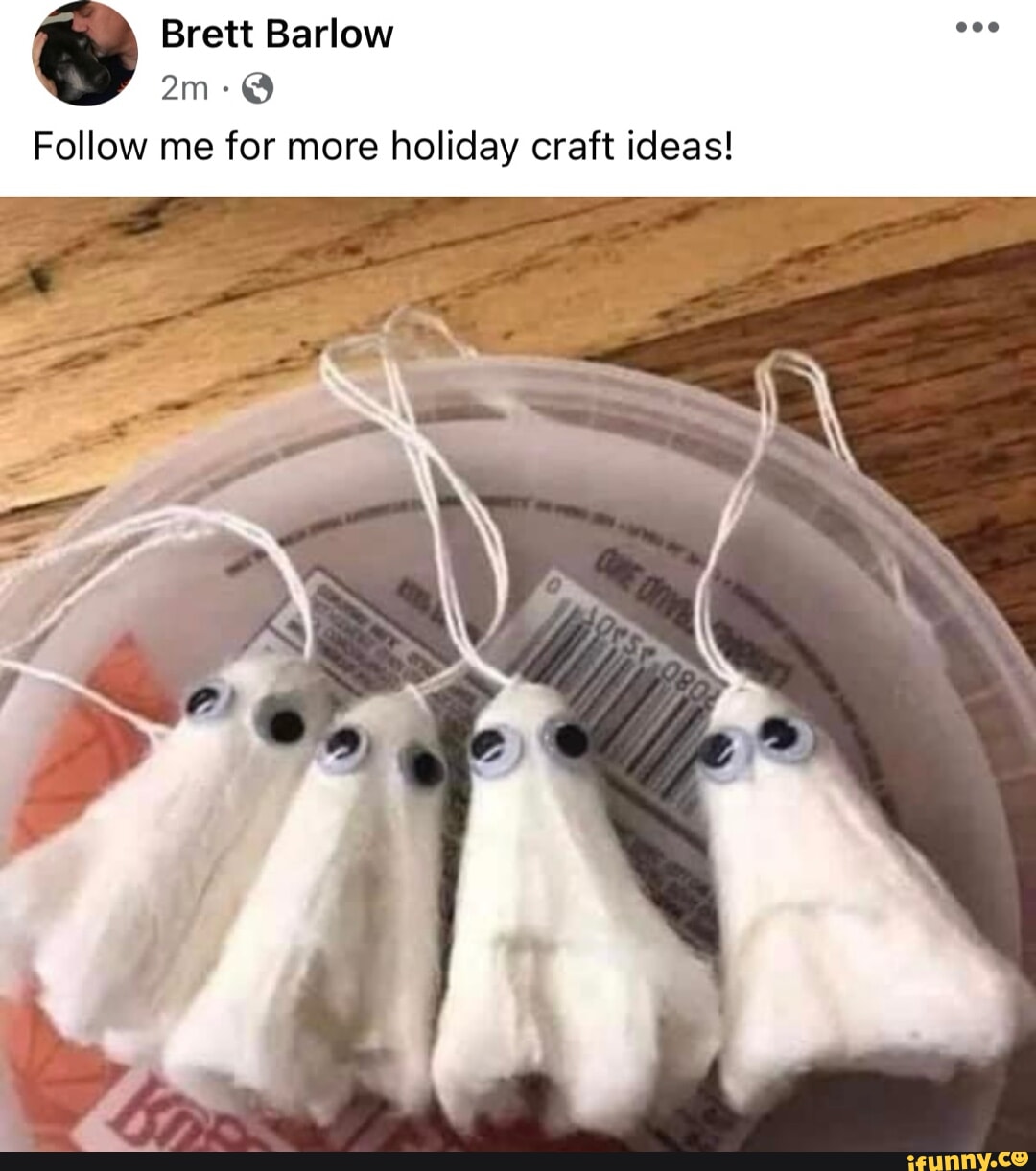 Brett Barlow Follow me for more holiday craft ideas! - iFunny