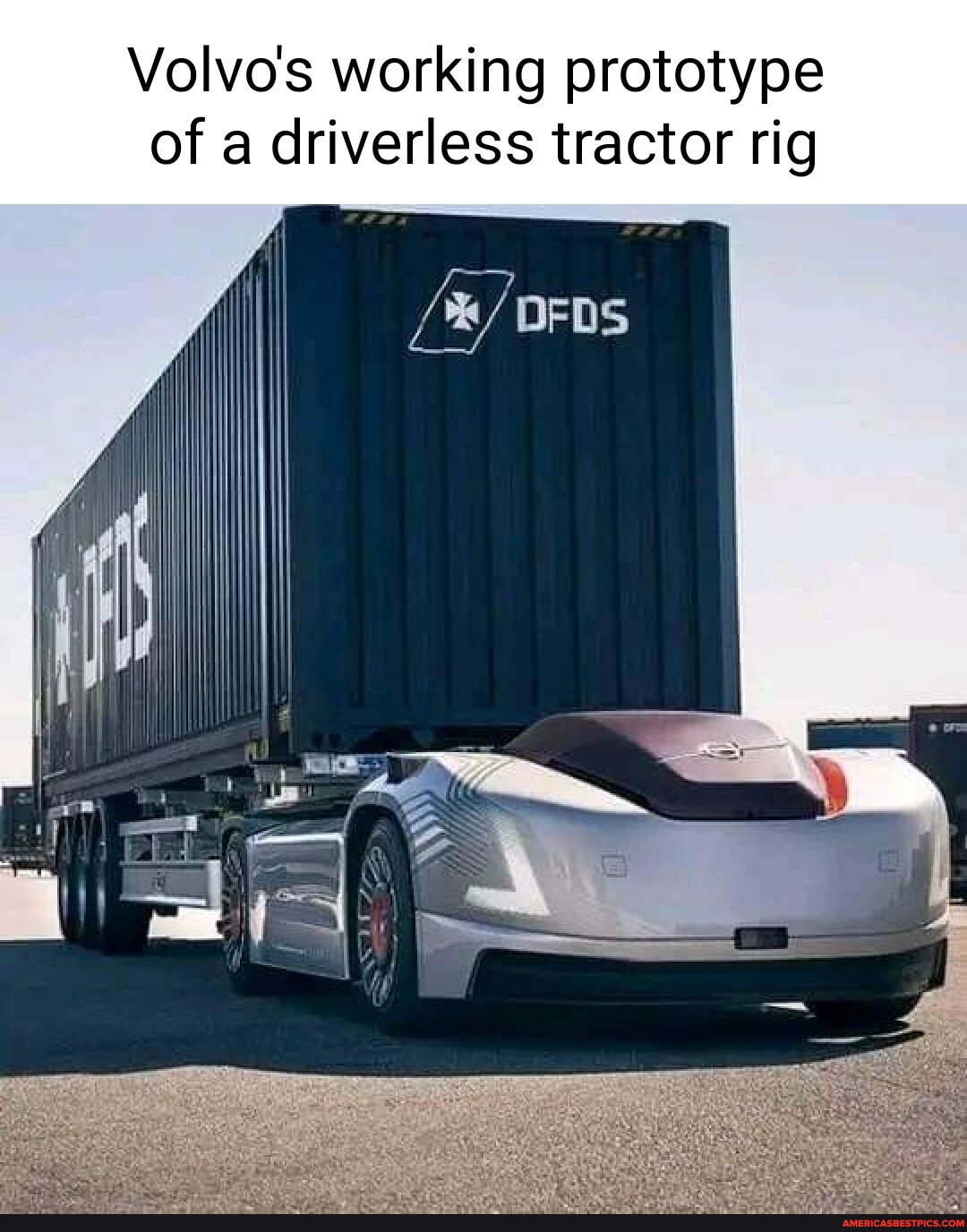 Volvo's working prototype of a driverless tractor rig I - America’s ...