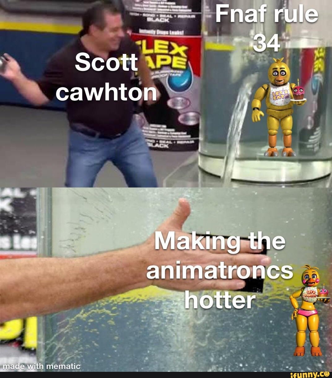 Fnaf rule 34 " Scott LE cawhton Making the animatroncs hotter made with ...