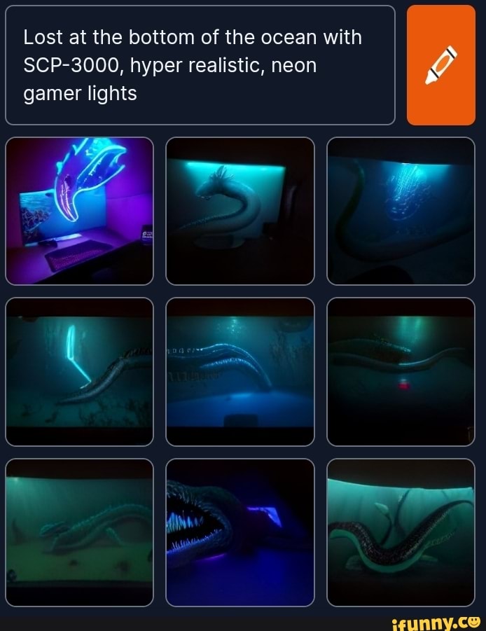 Lost at the bottom of the ocean with SCP-3000, hy gamer lights er ...