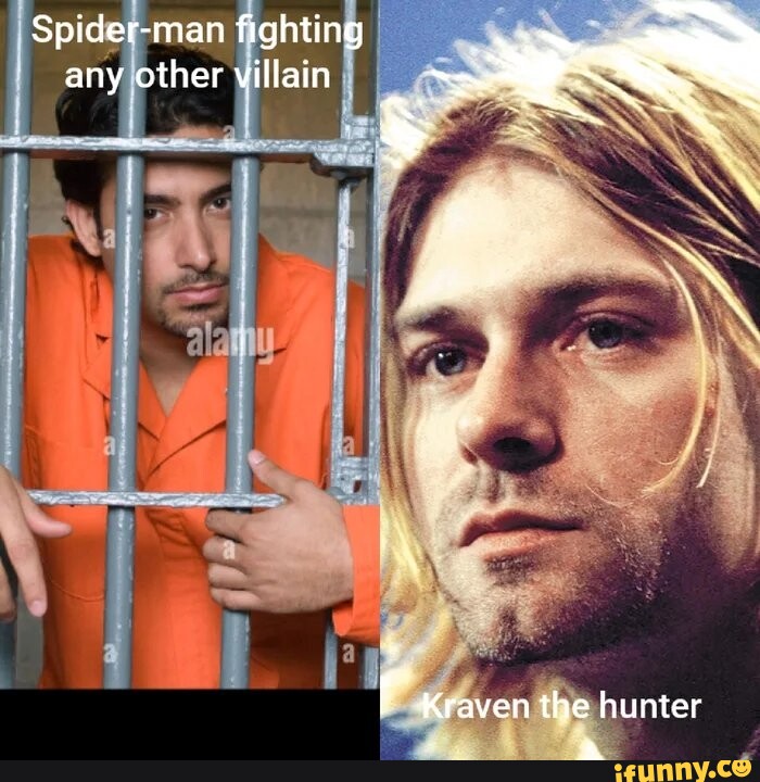 Spider-man fighting any other villain Kraven the hunter - iFunny