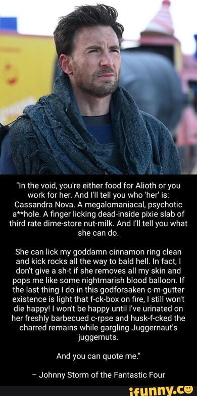 "In the void, you're either food for Alioth or you work for her. And I ...