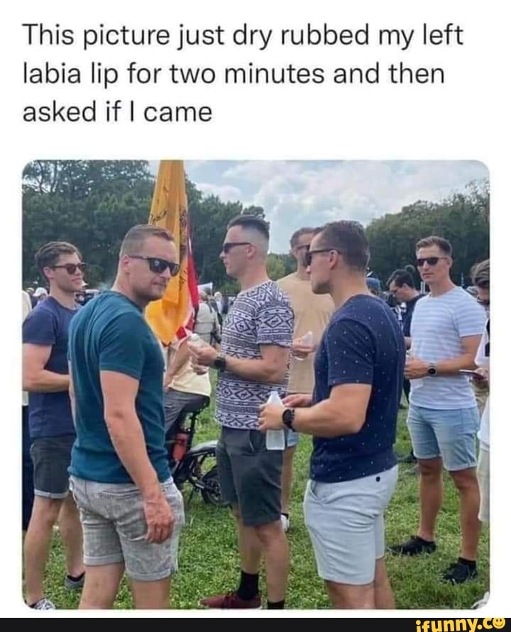 This picture just dry rubbed my left labia lip for two minutes and then ...